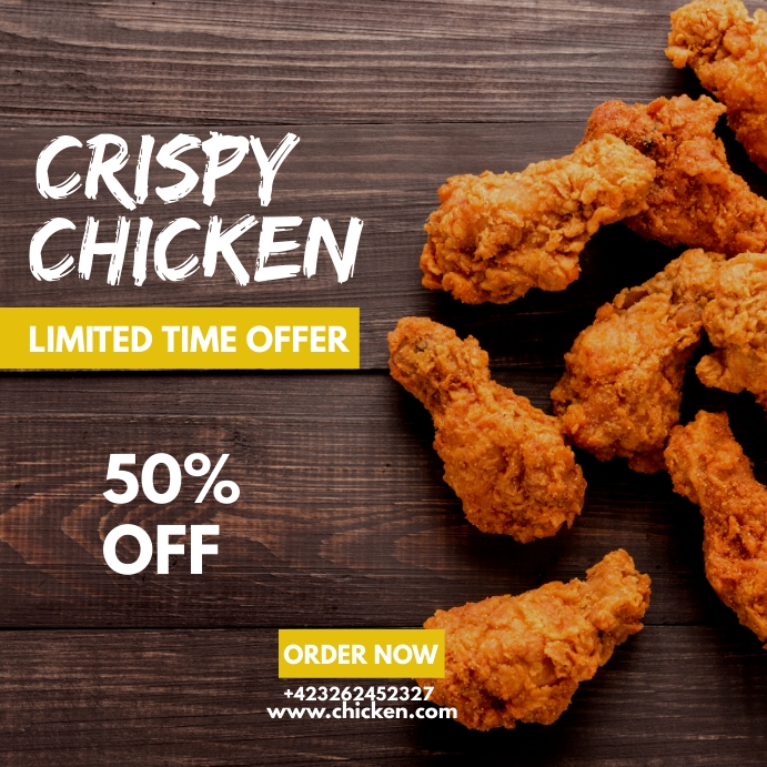 Plantilla de chicken menu discount | PosterMyWall