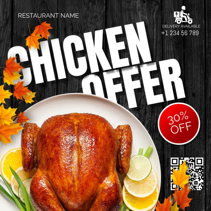 chicken menu offer Template | PosterMyWall