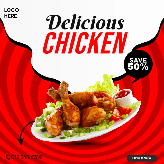 Chicken Menu Template | PosterMyWall