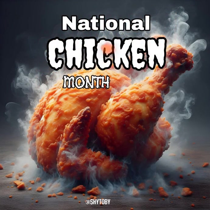 Chicken Month Template | PosterMyWall
