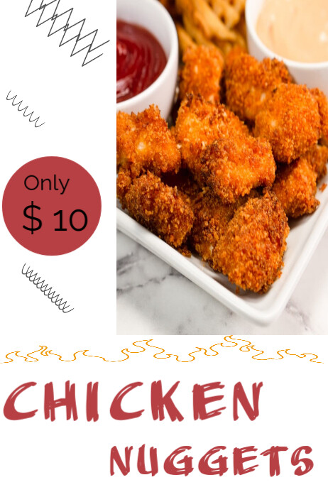Chicken nuggets Template | PosterMyWall