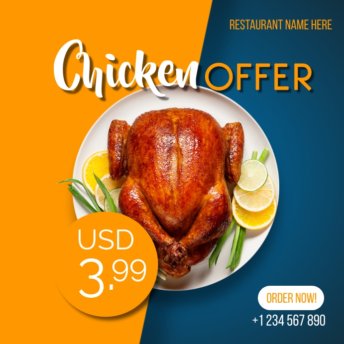 Copy of chicken offer | PosterMyWall