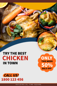 YUMMY CHICKEN FLYER Template | PosterMyWall