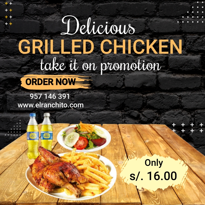 Copy of chicken restaurant | PosterMyWall