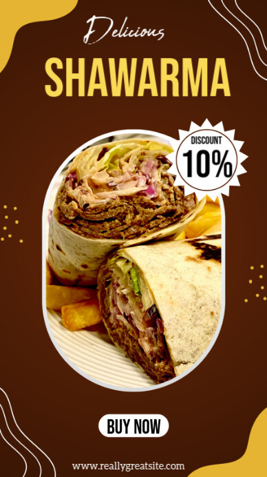 Plantilla de Chicken Shawarma Beef Shawarma | PosterMyWall