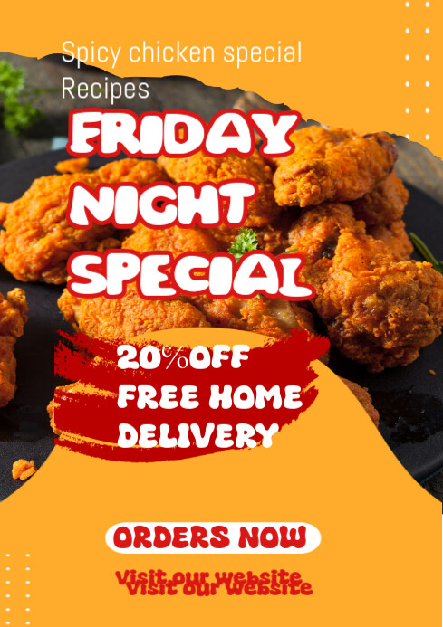 Chicken special chicken fried chicken special spicy Template | PosterMyWall