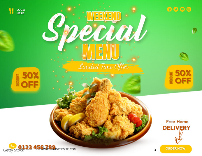 Chicken Special Menu Template | PosterMyWall