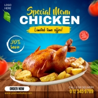 Chicken Food Menu Template | PosterMyWall