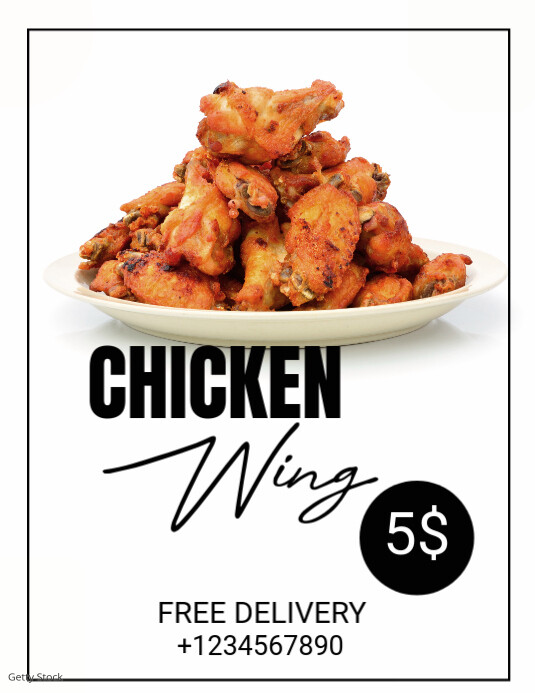 chicken wing Template | PosterMyWall