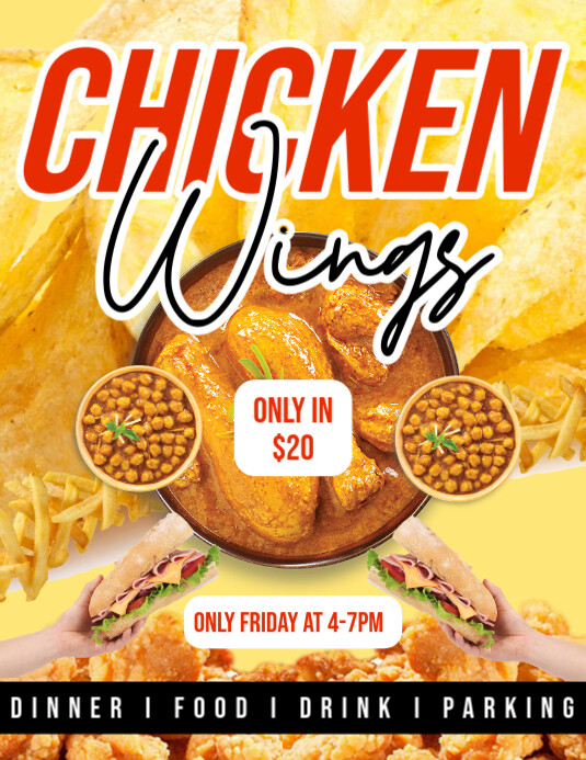 chicken wings Template | PosterMyWall