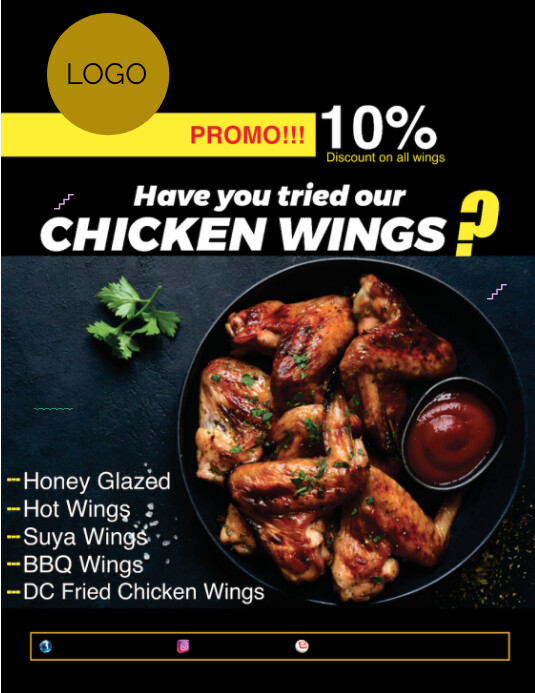 chicken wings Template | PosterMyWall