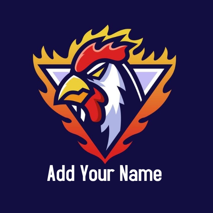 Chicken Fire Logo Mascot For Esport / gamer Template | PosterMyWall
