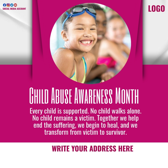 Copy of Child Abuse Awareness Month | PosterMyWall