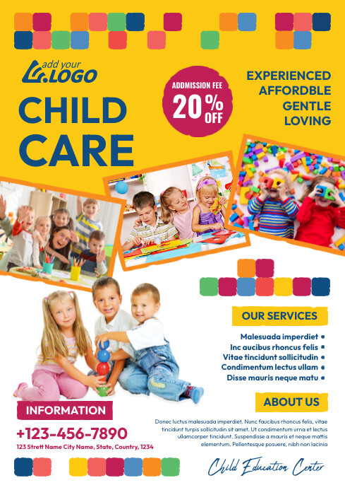 Child Care Flyer Template | PosterMyWall