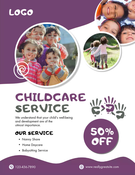 CHILD CARE SERVICE FLYERS Template | PosterMyWall