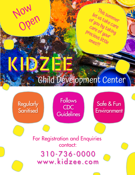Copy of Child Day Care Now Open COVid-19 | PosterMyWall