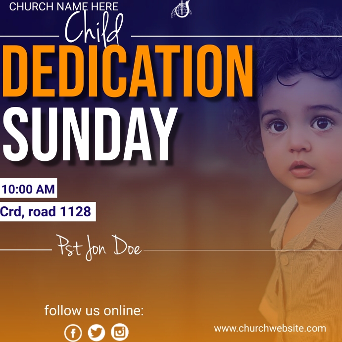 child dedication (1) Template | PosterMyWall