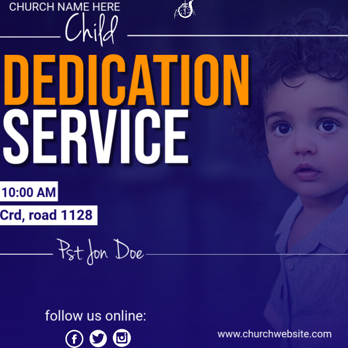 child dedication (1) Template | PosterMyWall