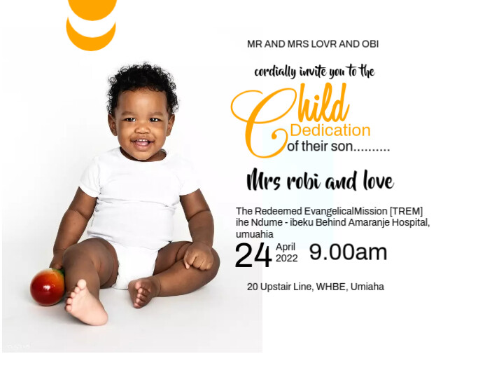 Copy of child dedication (1) | PosterMyWall