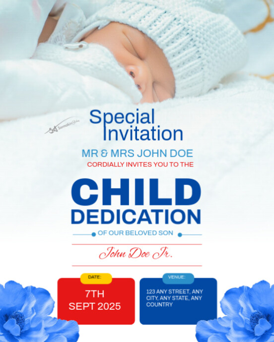 Child Dedication Flyer Design Template | PosterMyWall