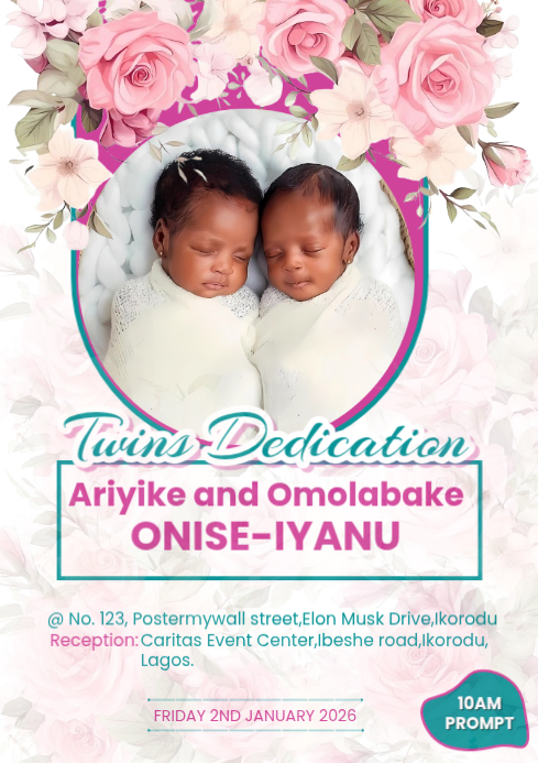 Child Dedication template Flyer | PosterMyWall