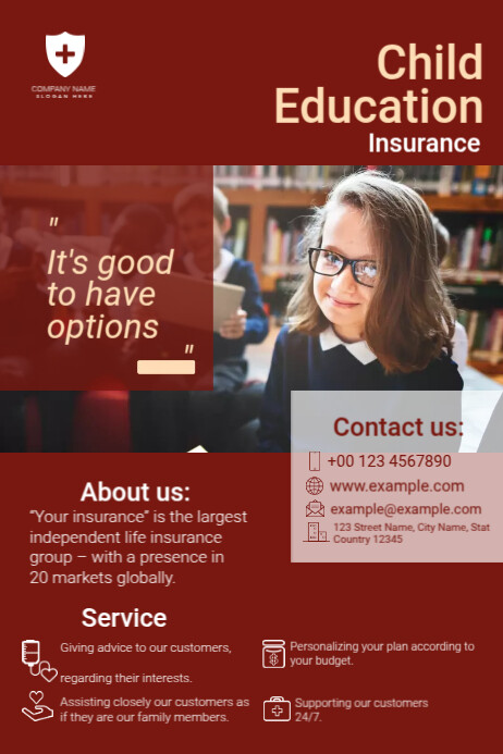Child Education Ensurance Template | PosterMyWall