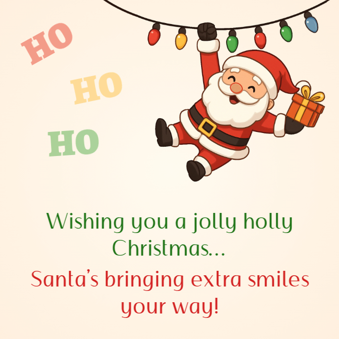 child friendly christmas card cute cartoon santa kid friendly for kids ...