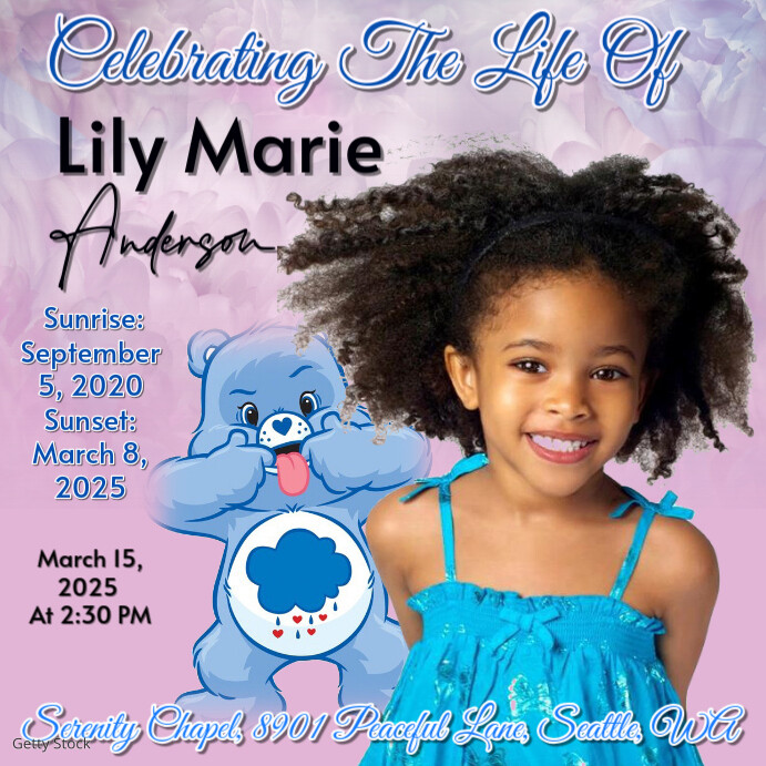 Child Funeral Template | PosterMyWall