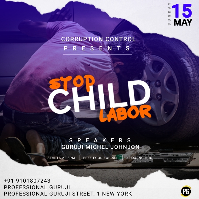 Child labor template | PosterMyWall