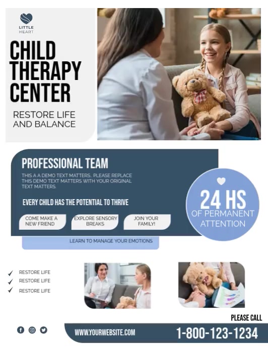 Child Therapy Center Template | PosterMyWall