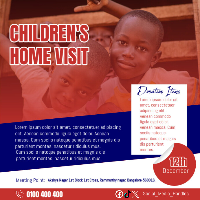 Children's home visit Template | PosterMyWall