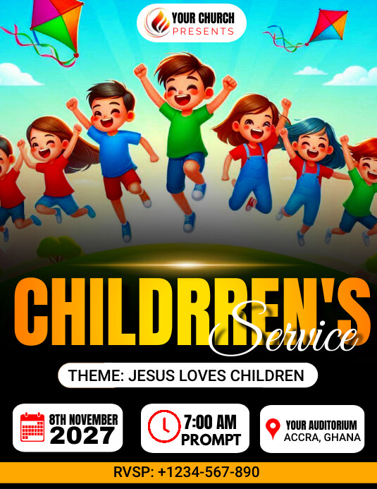 Copy of Children's service | PosterMyWall