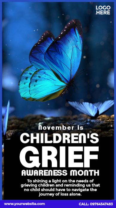 Plantilla de Children’s Grief Awareness Month | PosterMyWall