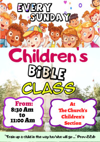 children bible study flyer Template | PosterMyWall