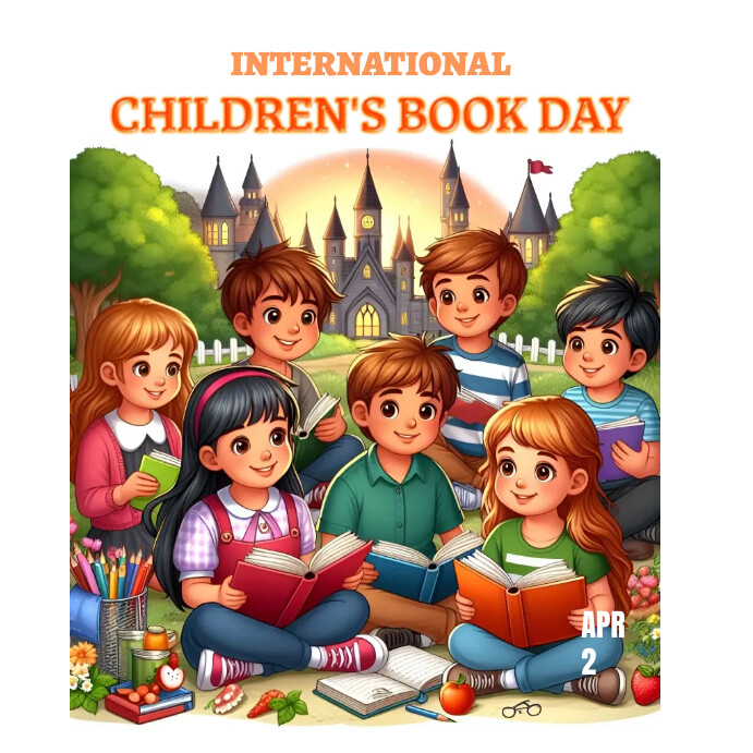 Children's book day Template | PosterMyWall