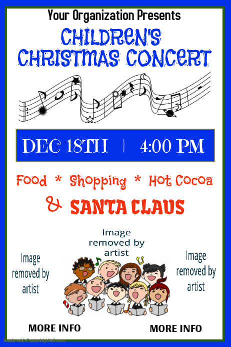 Copy of Children's Christmas Concert Poster Template | PosterMyWall