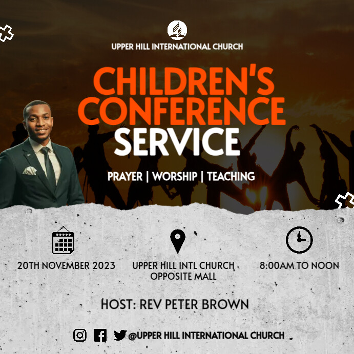 Copy of CHILDREN'S CONFERENCE | PosterMyWall