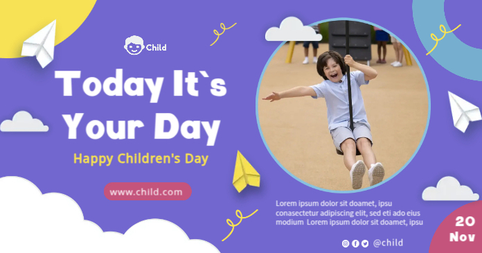 Children's Day Banner Template | PosterMyWall