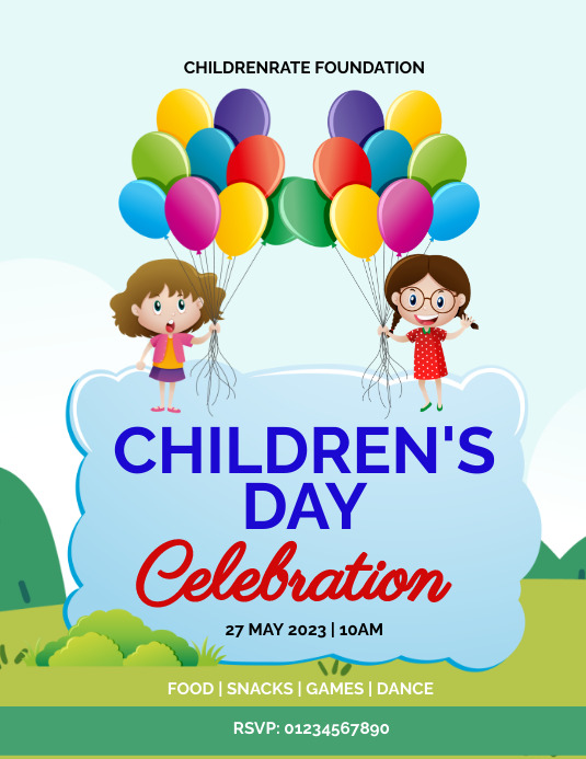 Children's Day Celebration Flyer Template | PosterMyWall