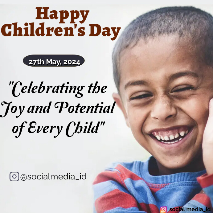Copy of children's day | PosterMyWall