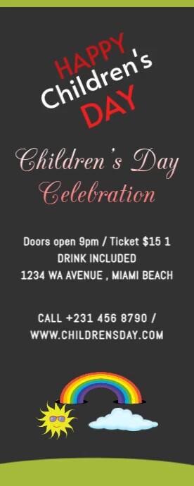 CHILDREN'S DAY FLYER Template | PosterMyWall