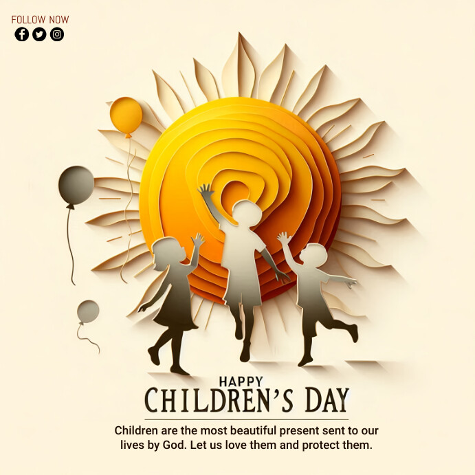 Children's day poster Template | PosterMyWall