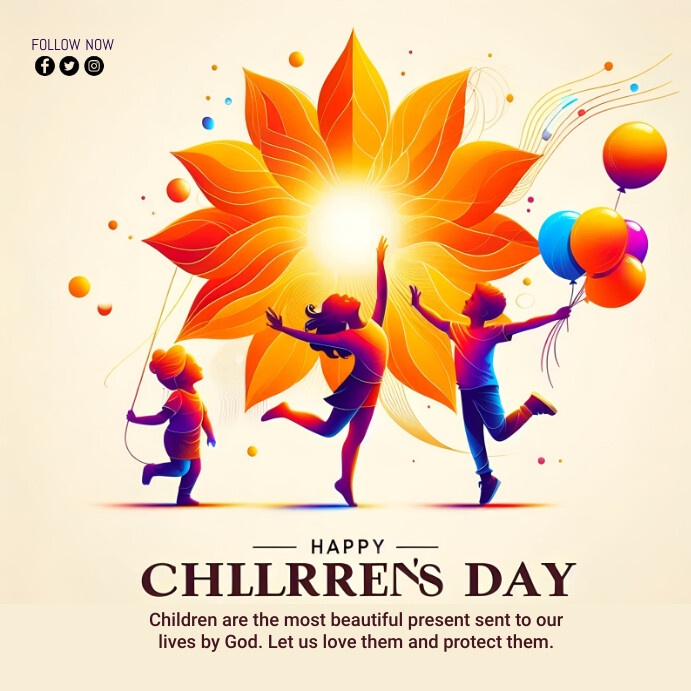 Children's day poster Template | PosterMyWall