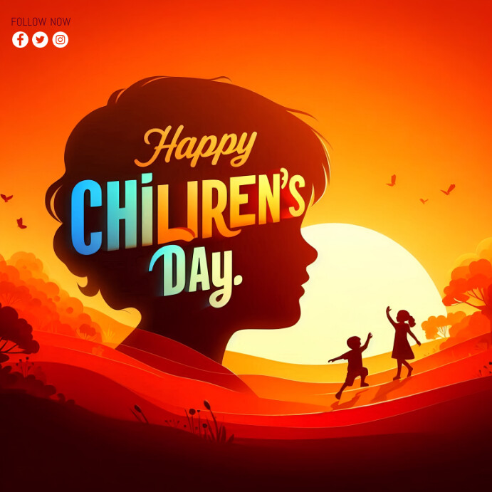 Children's day poster Template | PosterMyWall
