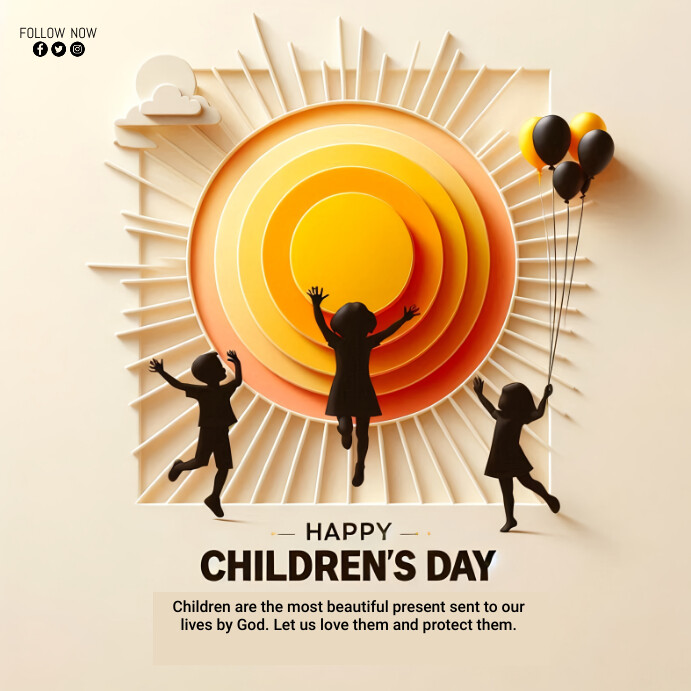 Children's day poster Template | PosterMyWall