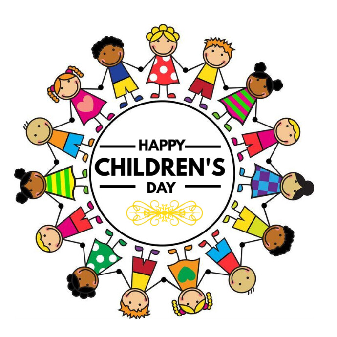Copy of Children's-day-school-cartoon-circle-kids- Logo | PosterMyWall
