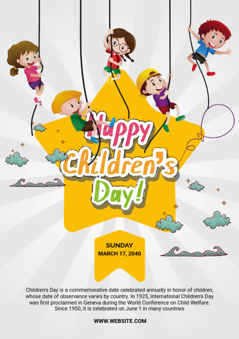 Children's Day Template | PosterMyWall