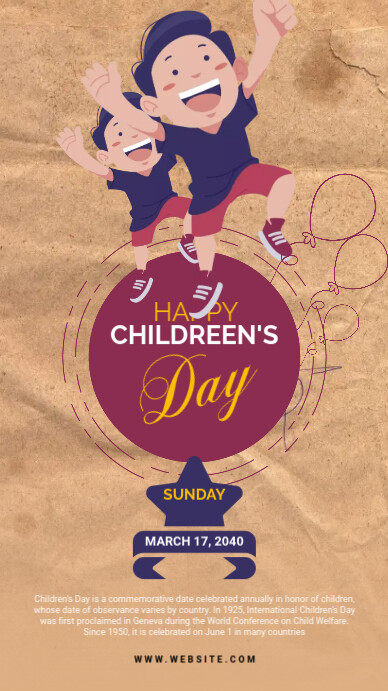 Children's Day Template | PosterMyWall