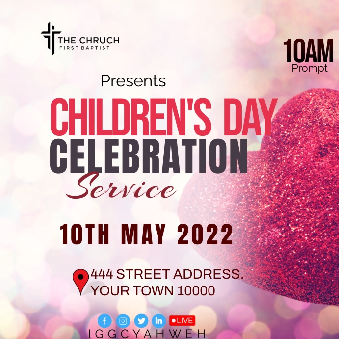 CHILDREN'S DAY TEMPLATE | PosterMyWall