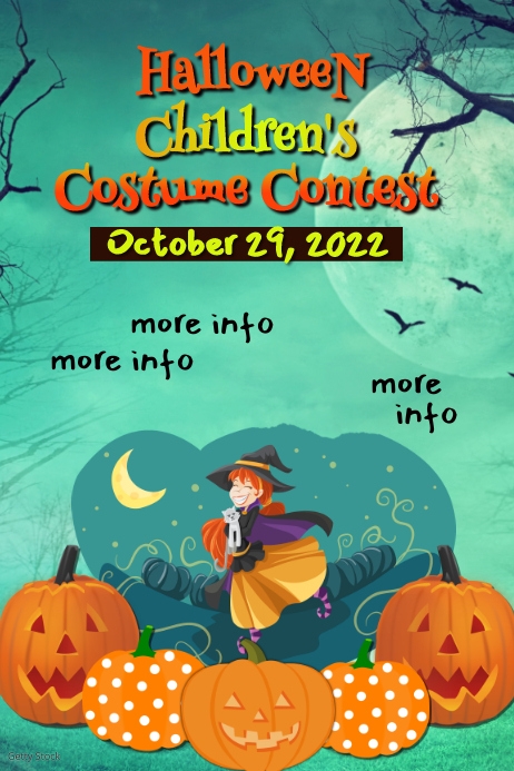 Children's Halloween Costume Contest Template | PosterMyWall
